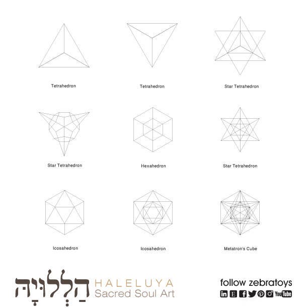 Sacred Geometry Symbols-ancient Secret Elements-energy Healing Prints ...