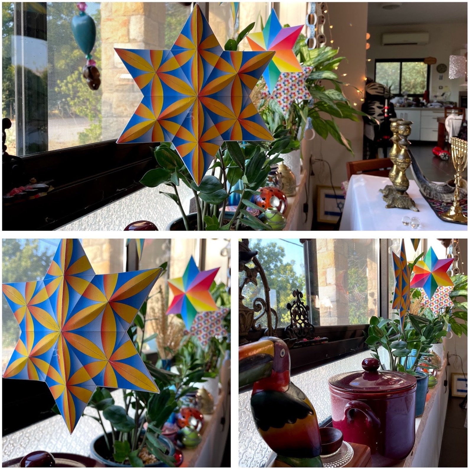 David Star Decoration-sukkah Handcrafted 3D Papercraft Star Model to ...