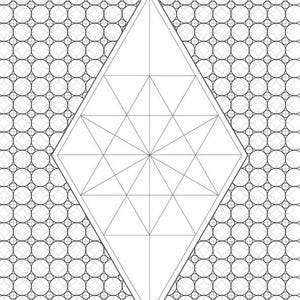 Rhombus Triangles-coloring Page-wall Décor-symmetry-fertility Energy ...