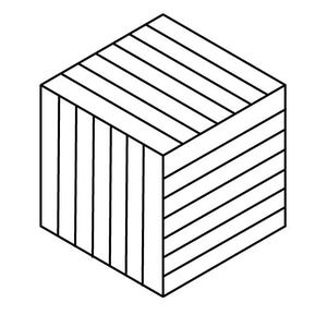 Geometric Cube-coloring Page-hexahedron Platonic Solids-wall Decor ...