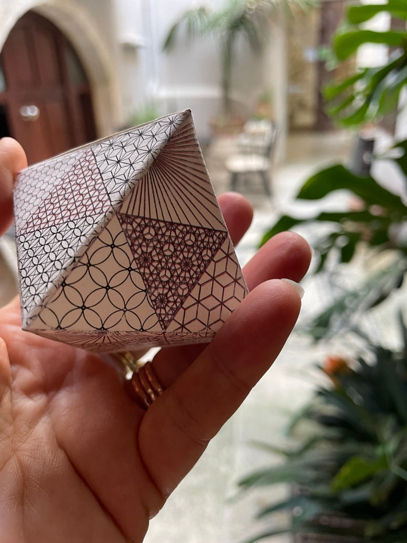 Octahedron 3D Papercraft Template-home Décor Ideas-platonic Solid ...