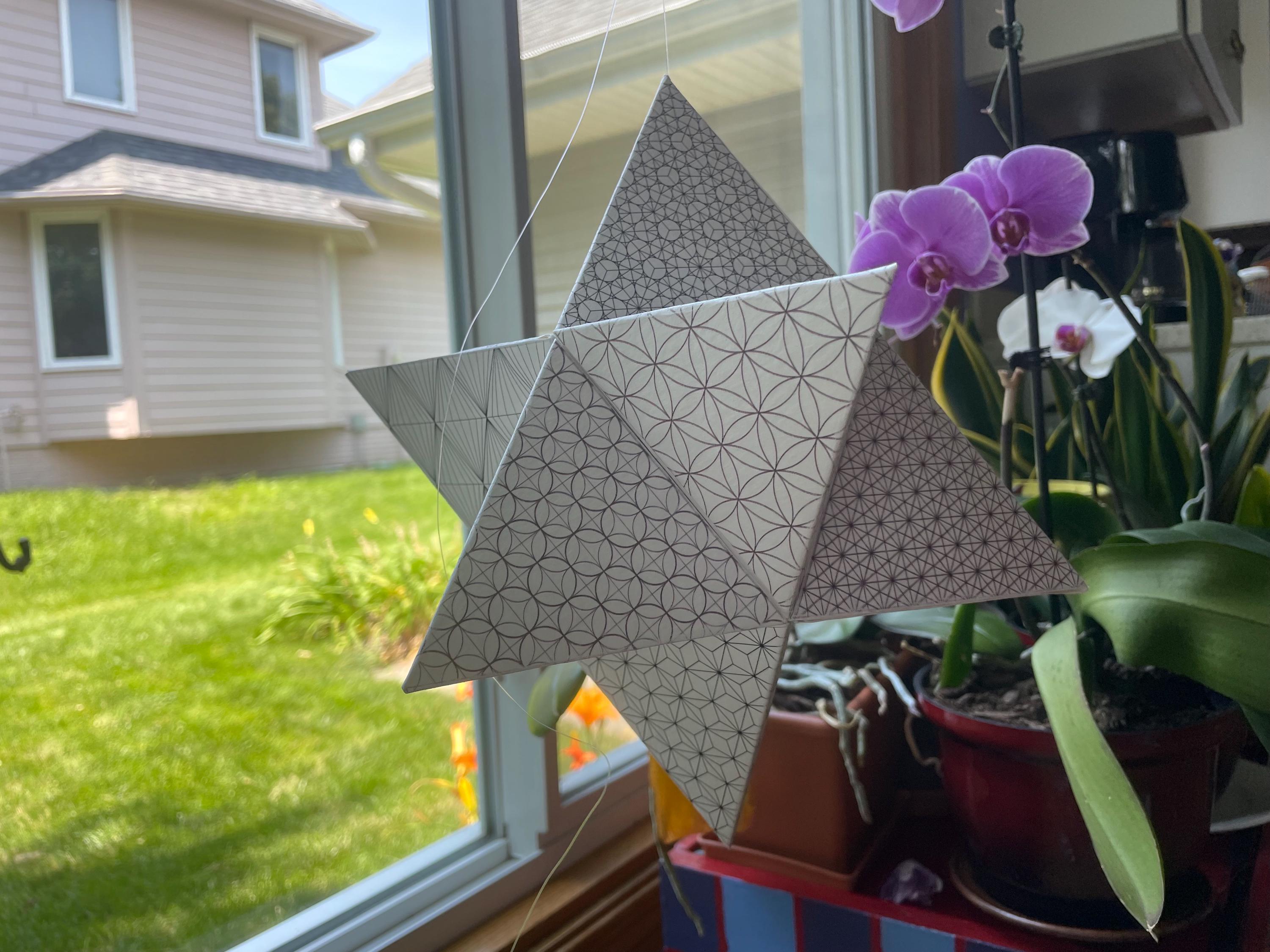 Merkaba Decoration-3d Paper Craft Merkavah-printable PDF-DIY Model ...