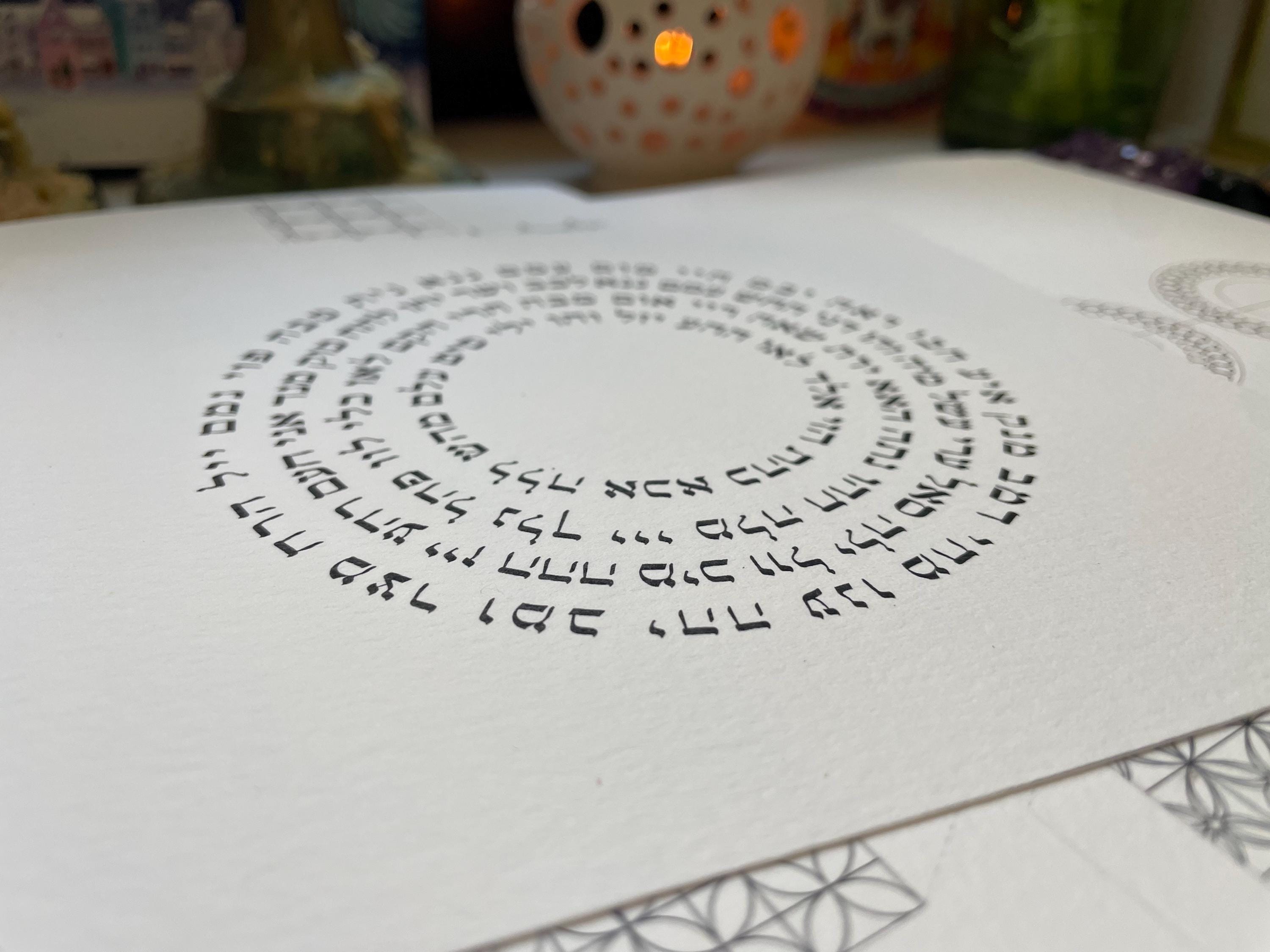72 Names of God Kabbalah Wall Art Print-divine Sacred Biblical Hebrew ...