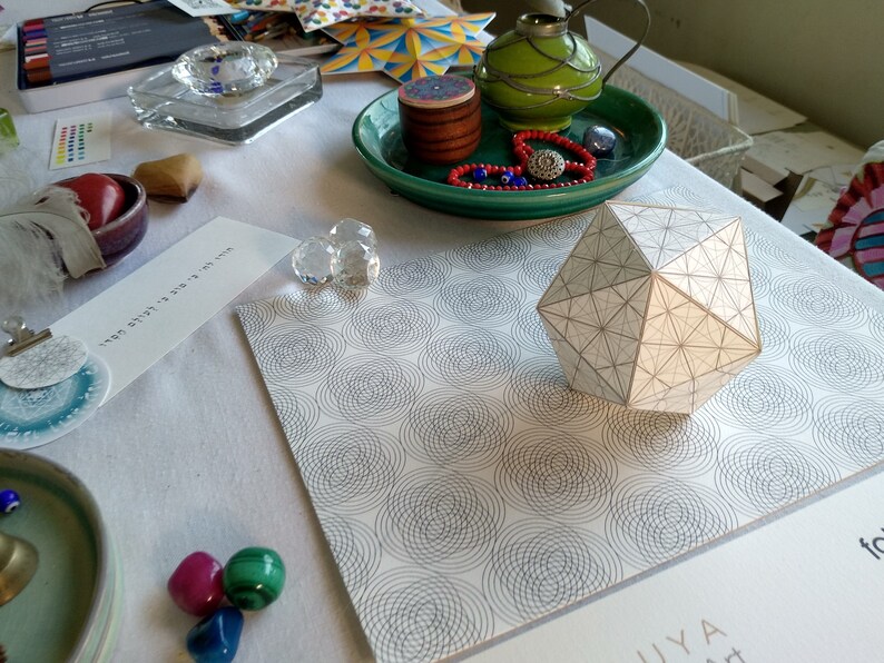 Icosahedron 3D Papercraft Template Pdf-platonic Solids-printable Model ...