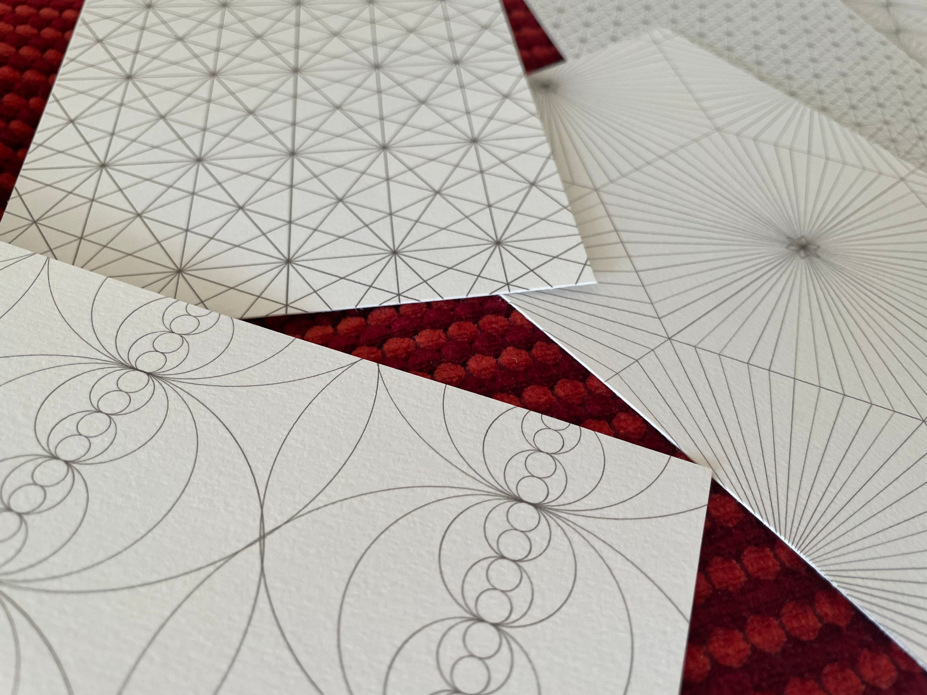 Sacred Geometry Art Postcards to Print and Color-wholeness-alignment ...