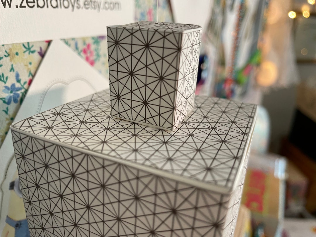 Hanukkah Dreidel-3d Paper Craft Template-geometric-model-holiday Party ...