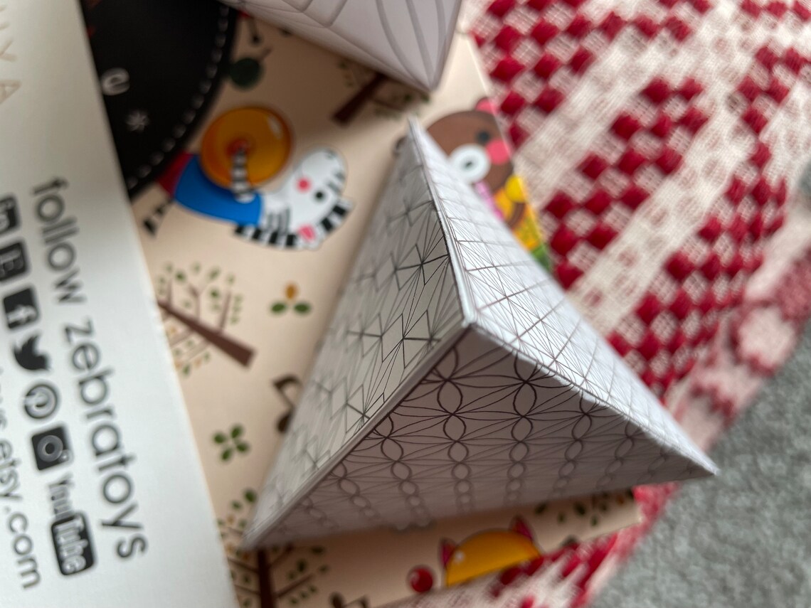 Tetrahedron 3D Model-papercraft Template-home Décor Ideas-platonic ...