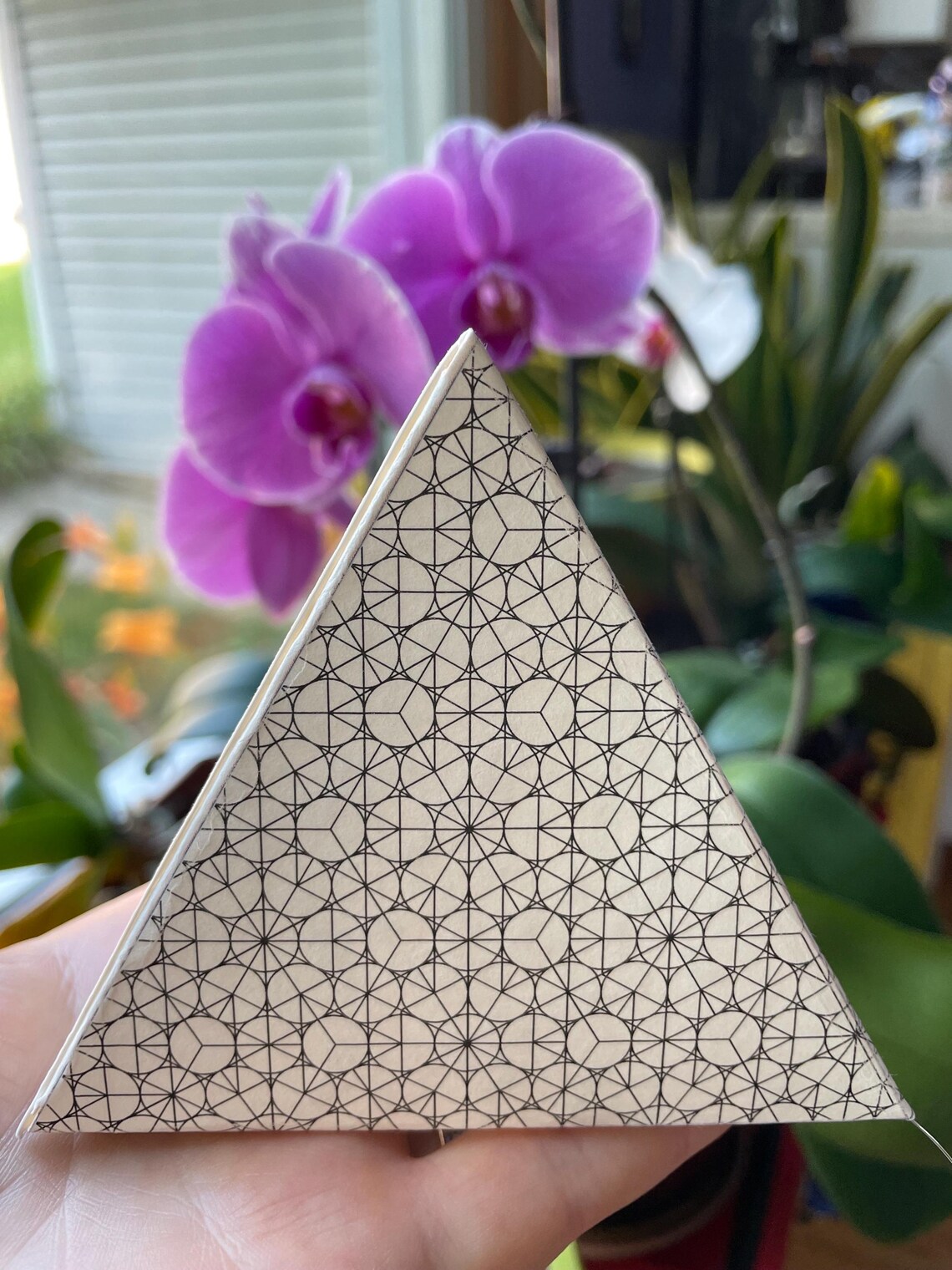 Tetrahedron Platonic Solids Paper Craft 3D Model-diy Template-décor ...