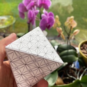 Octahedron 3D Papercraft Template-home Décor Ideas-platonic Solid ...