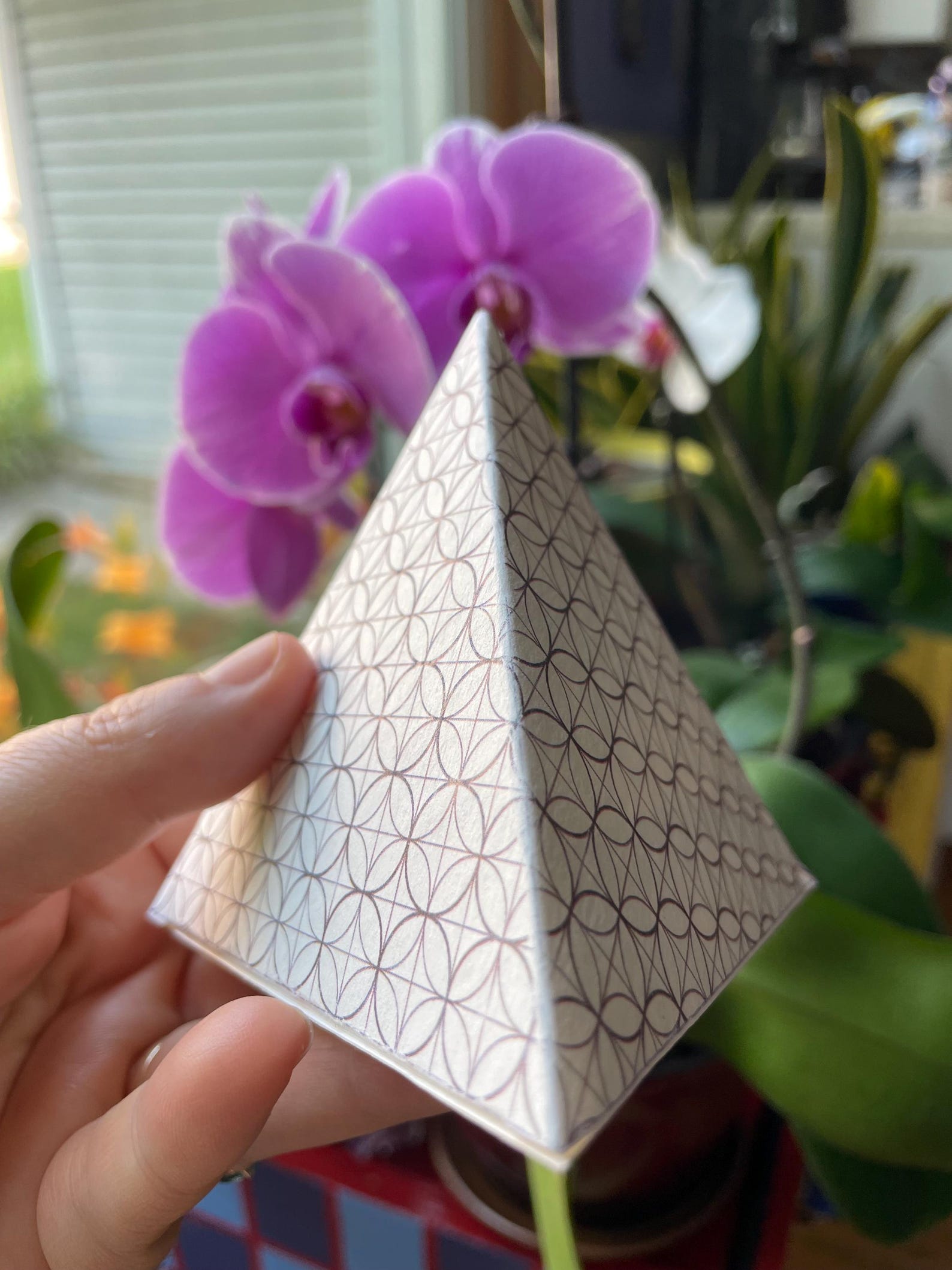 Platonic Solids Tetrahedron Paper Craft 3D Model-diy Template-geometric ...