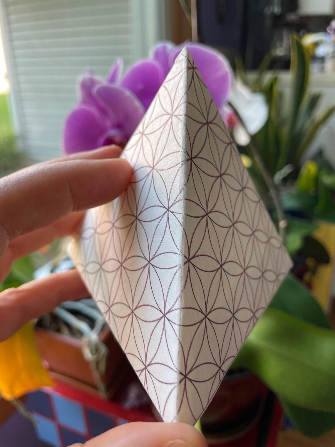 Tetrahedron Paper Craft 3D Template-home Décor Ideas-platonic Solids ...