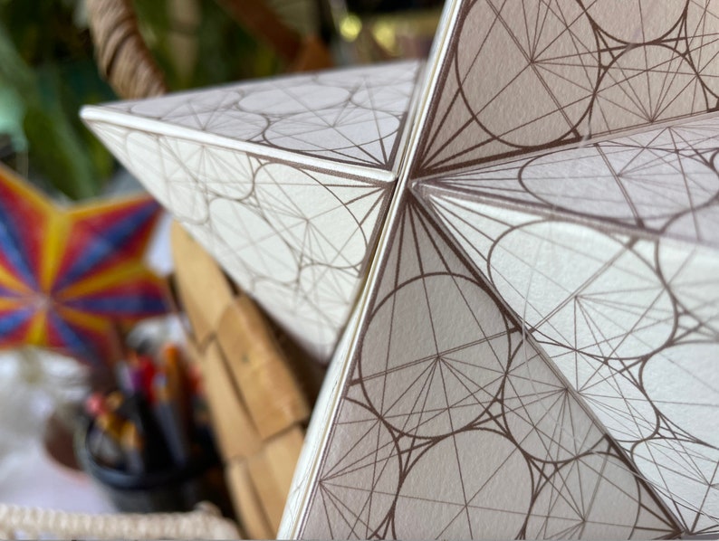 Merkaba 3D Papercraft Merkavah Template-pdf-printable DIY Model ...