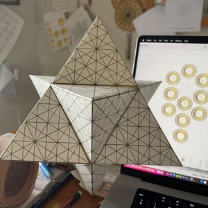 Merkaba 3D Papercraft Merkavah Template-pdf-printable DIY Model ...