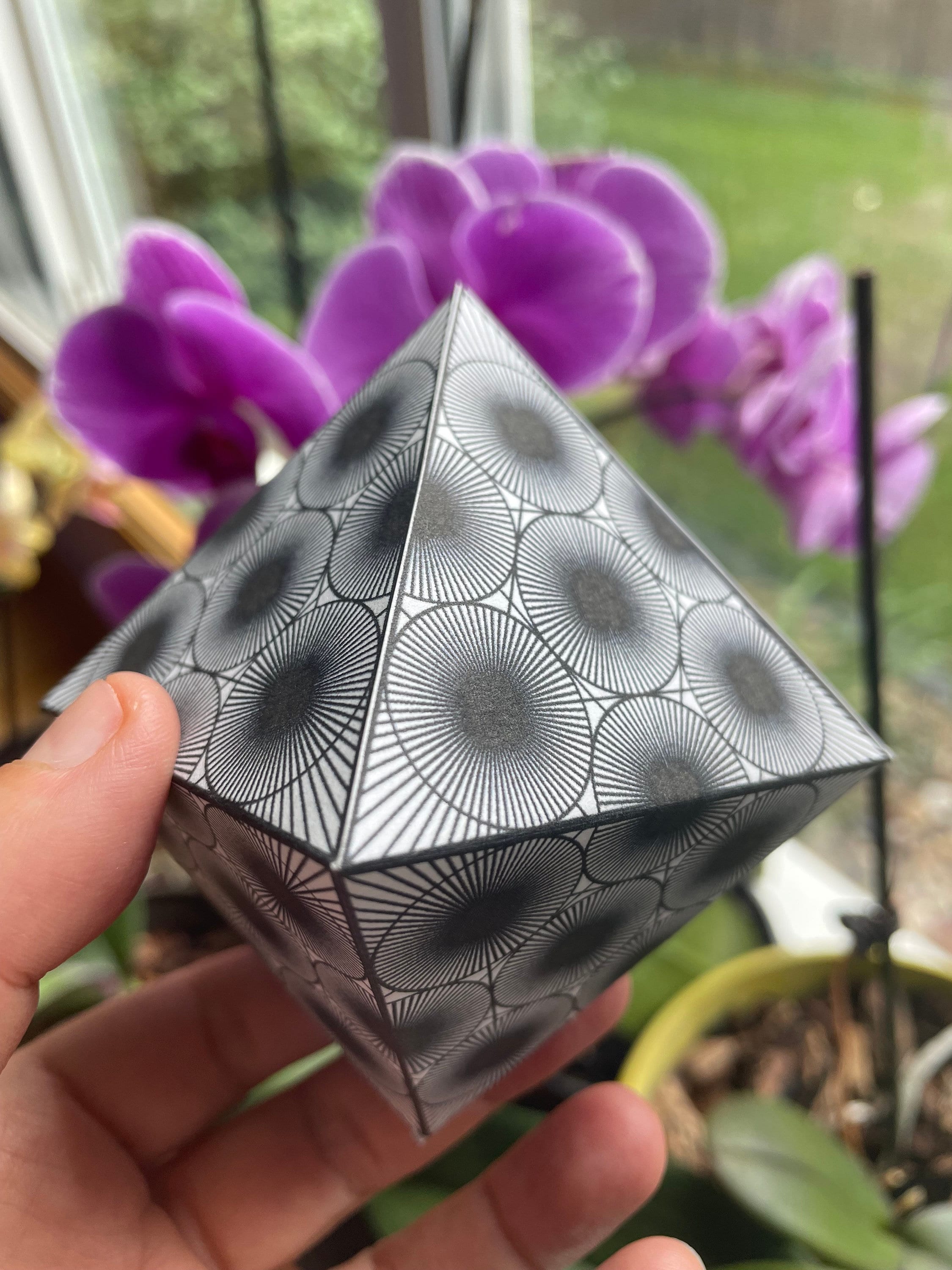 Octahedron 3D Papercraft Template-home Décor Ideas-platonic Solids ...