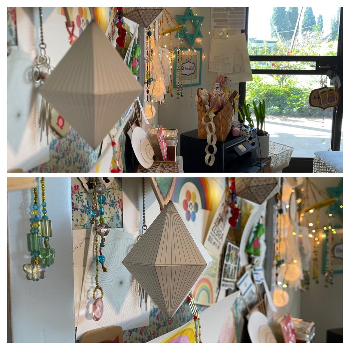 Crystal Paper Model-3d Papercraft DIY Template-printable Décor-craft ...