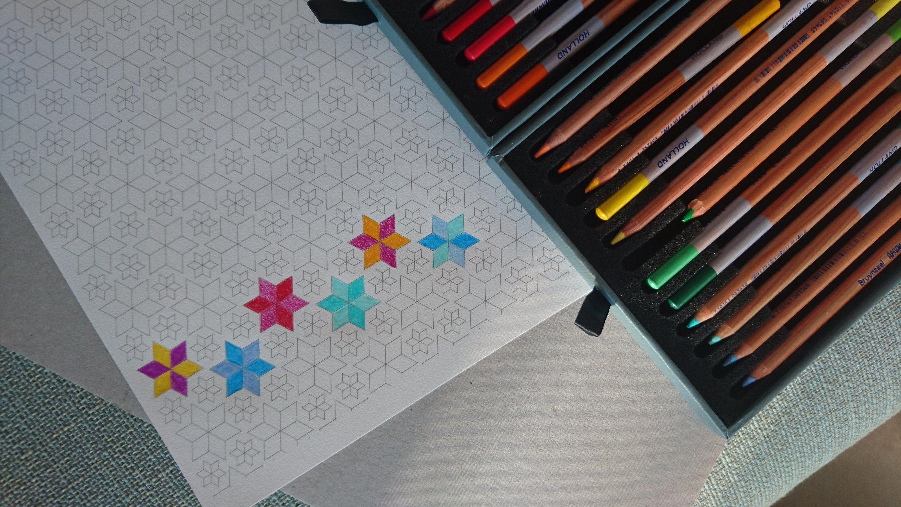 Star of David Pattern Paper-coloring Page Printable-sacred Geometry ...