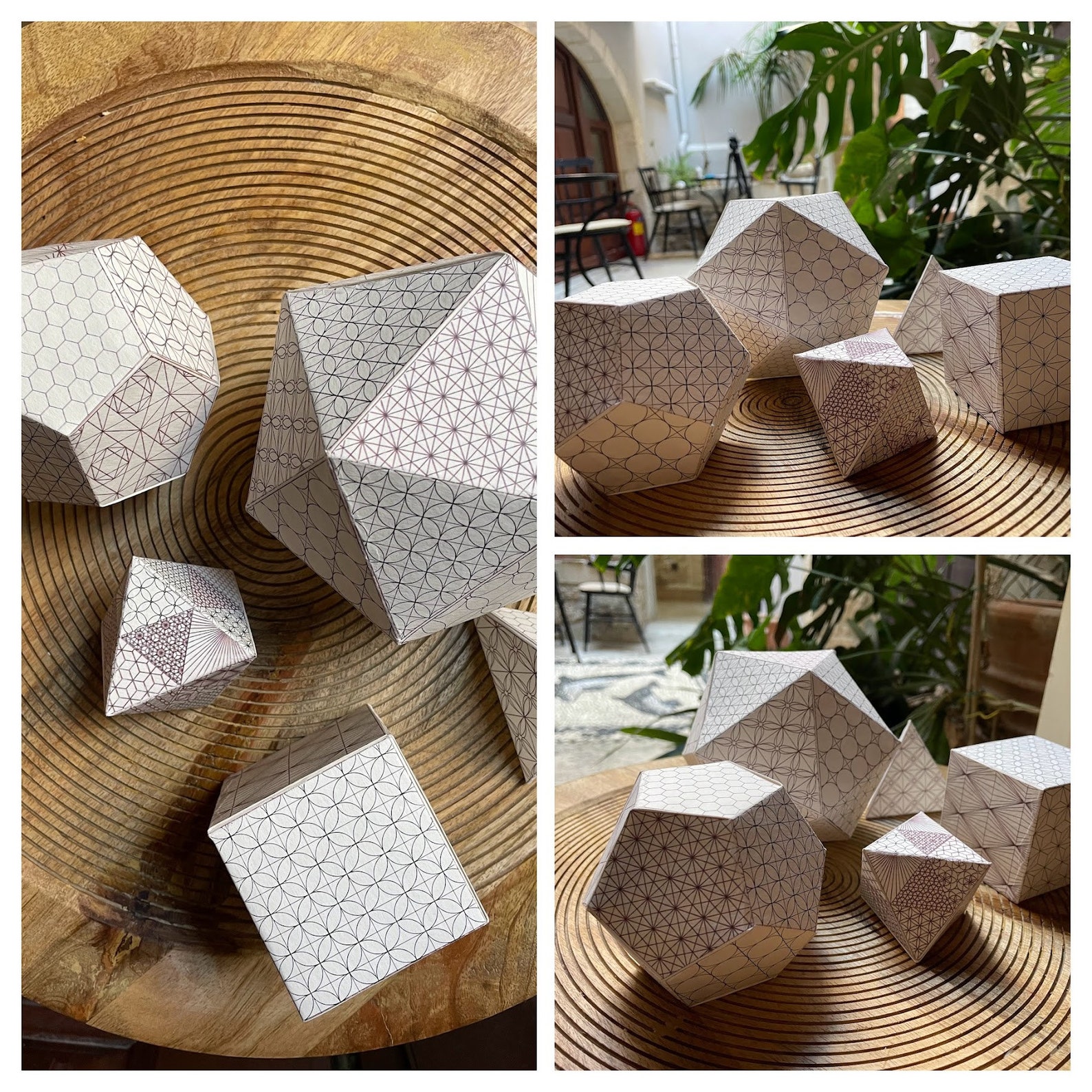 Platonic Solids Set Paper Craft PDF Templates-package of 5 Home Décor ...