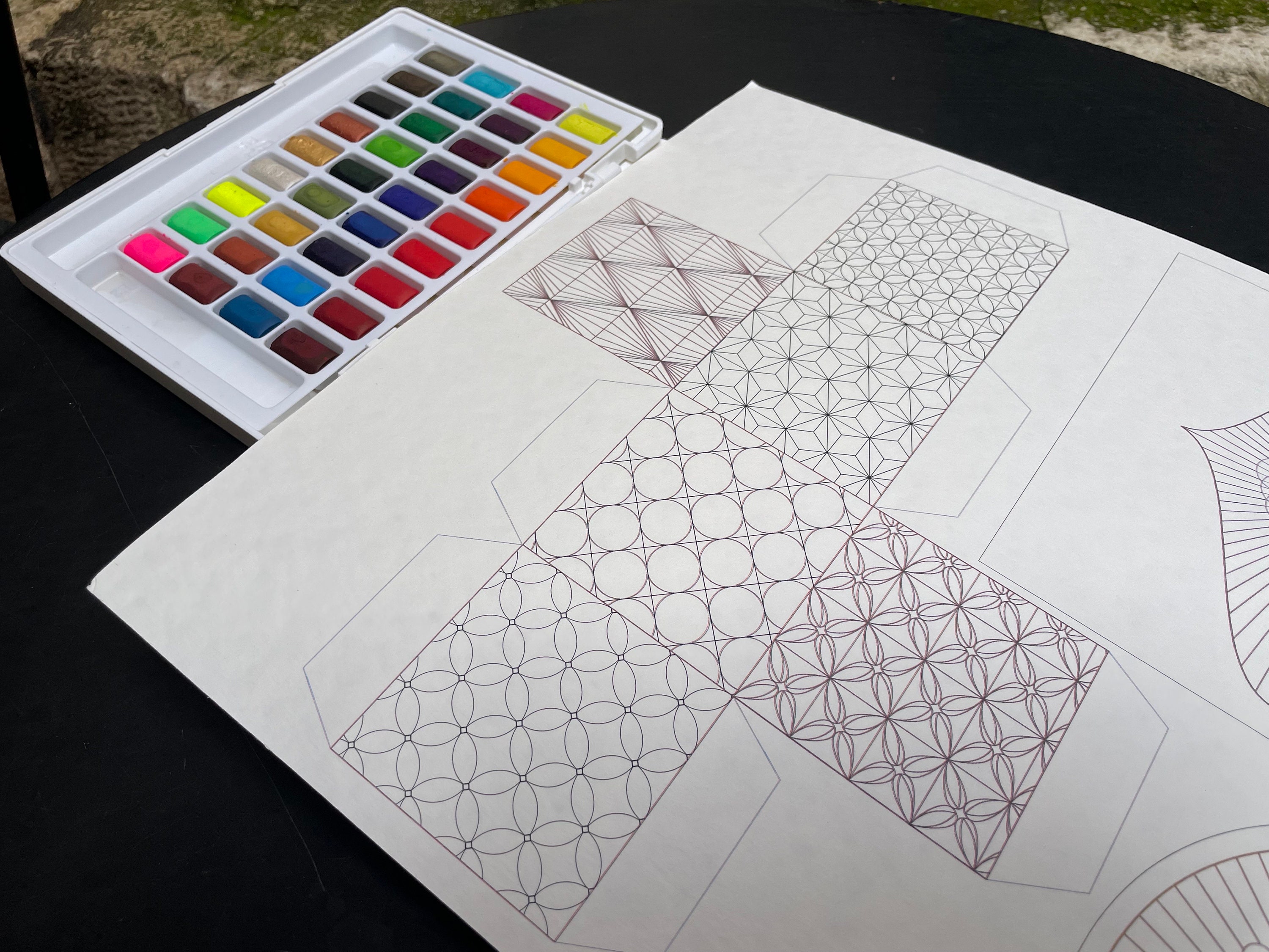 Hexahedron 3D Cube Papercraft Template Pdf-platonic Solids-printable ...