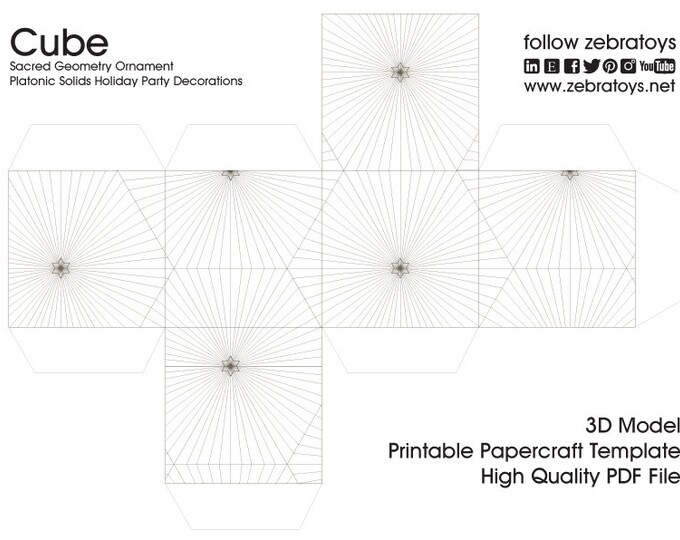 3D Star Papercraft Template, Lowpoly Decor (pdf, Svg, Dxf, Eps) - Etsy ...