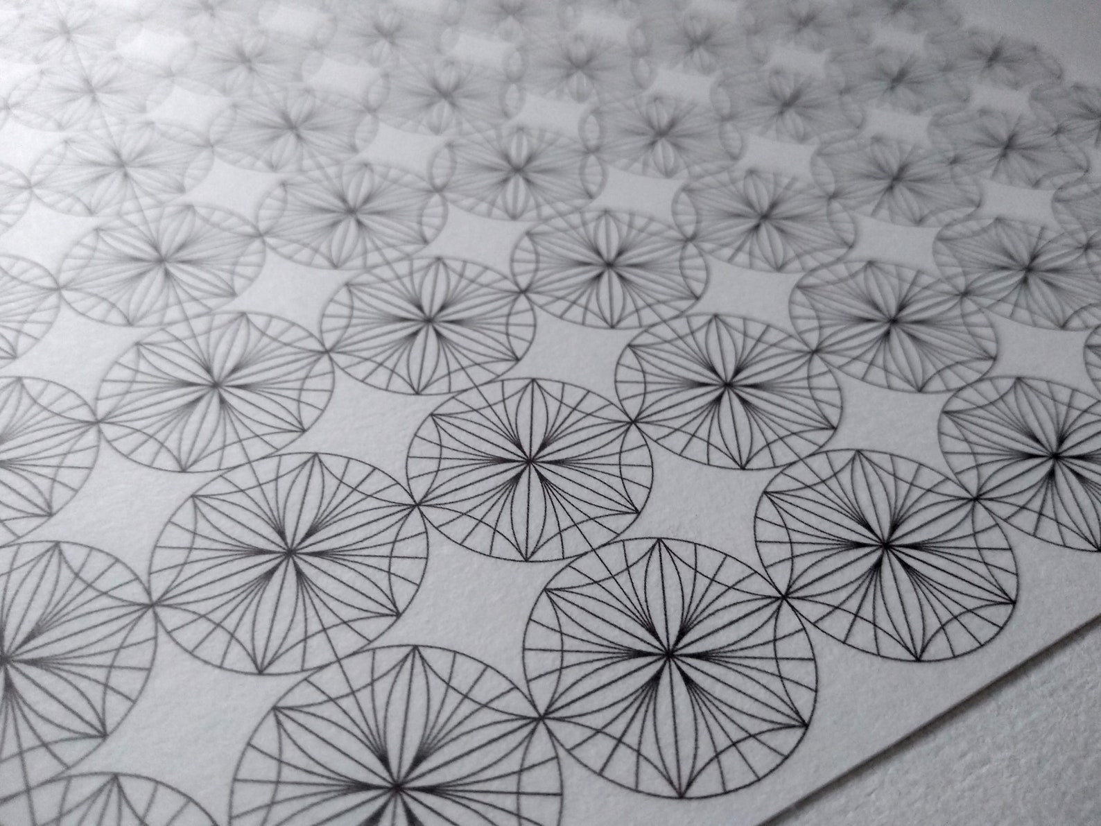 Small Seed of Life Pattern Blank Sheet-color Geometry - Etsy
