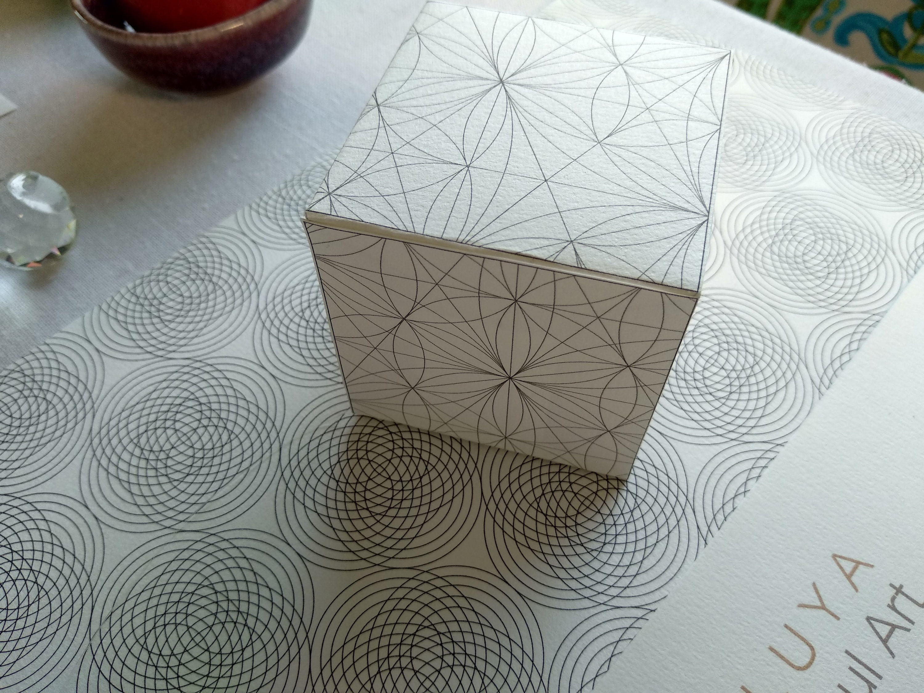 Hexahedron 3D Papercraft Template Pdf-platonic Solids-printable Model ...