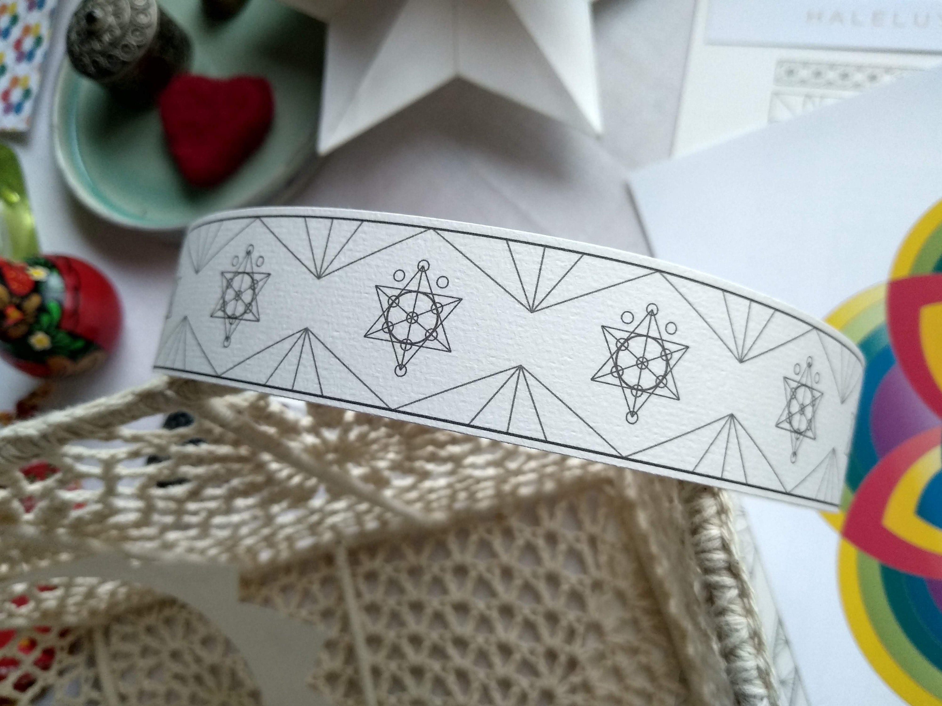 Paper Crowns Set of 3-sacred Geometry Art-royal Purim DIY - Etsy Denmark