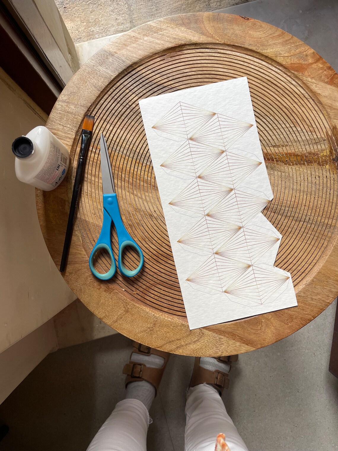 Icosahedron 3D Papercraft Gold Model Template-home Décor Ideas-platonic ...