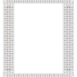 Set of 25 Blank Printable Frames to Color-illustrated Coloring Frame ...