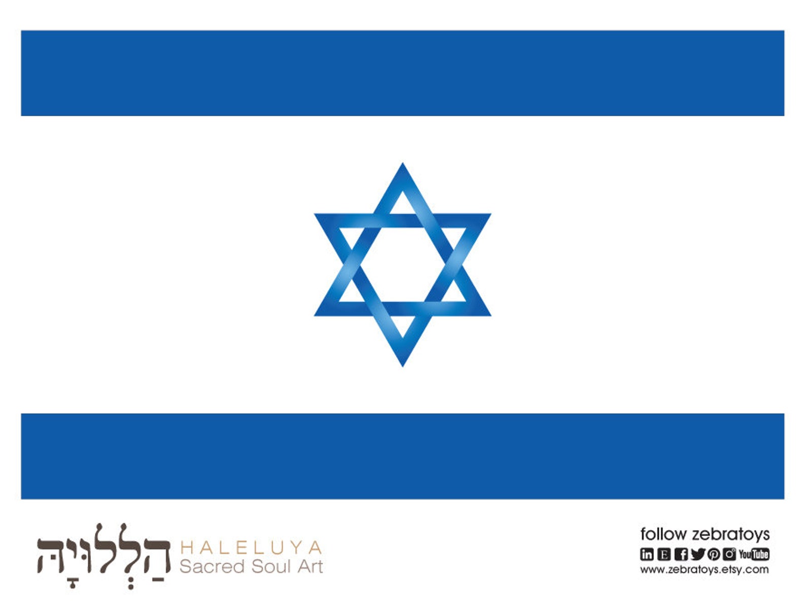Flag of Israel Image to Print-image-photo-template-pdf Printable-do It ...