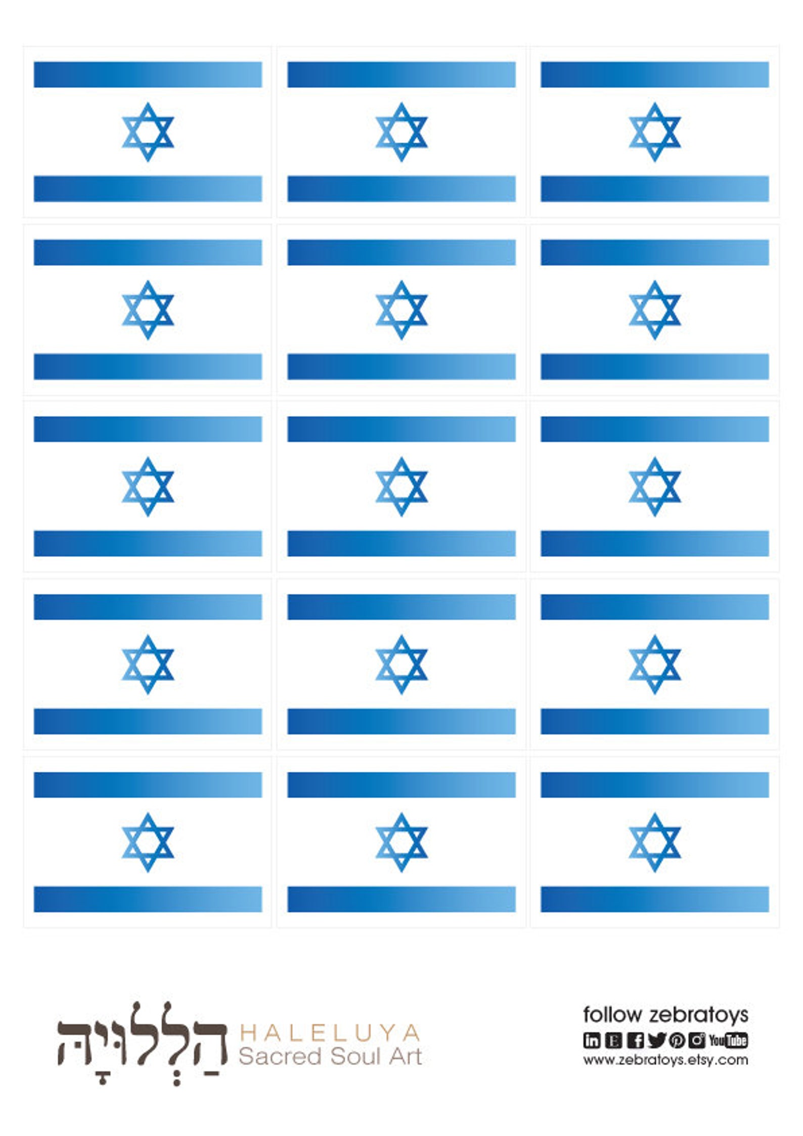 Small Flags of Israel Images to Print-image-photo-template-pdf ...