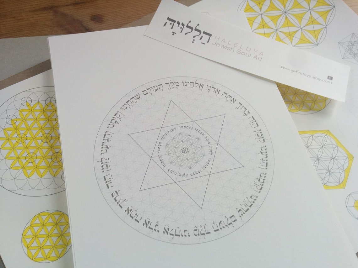 The Shehecheyanu Blessing-jewish Art-shana Tova Printable-star - Etsy