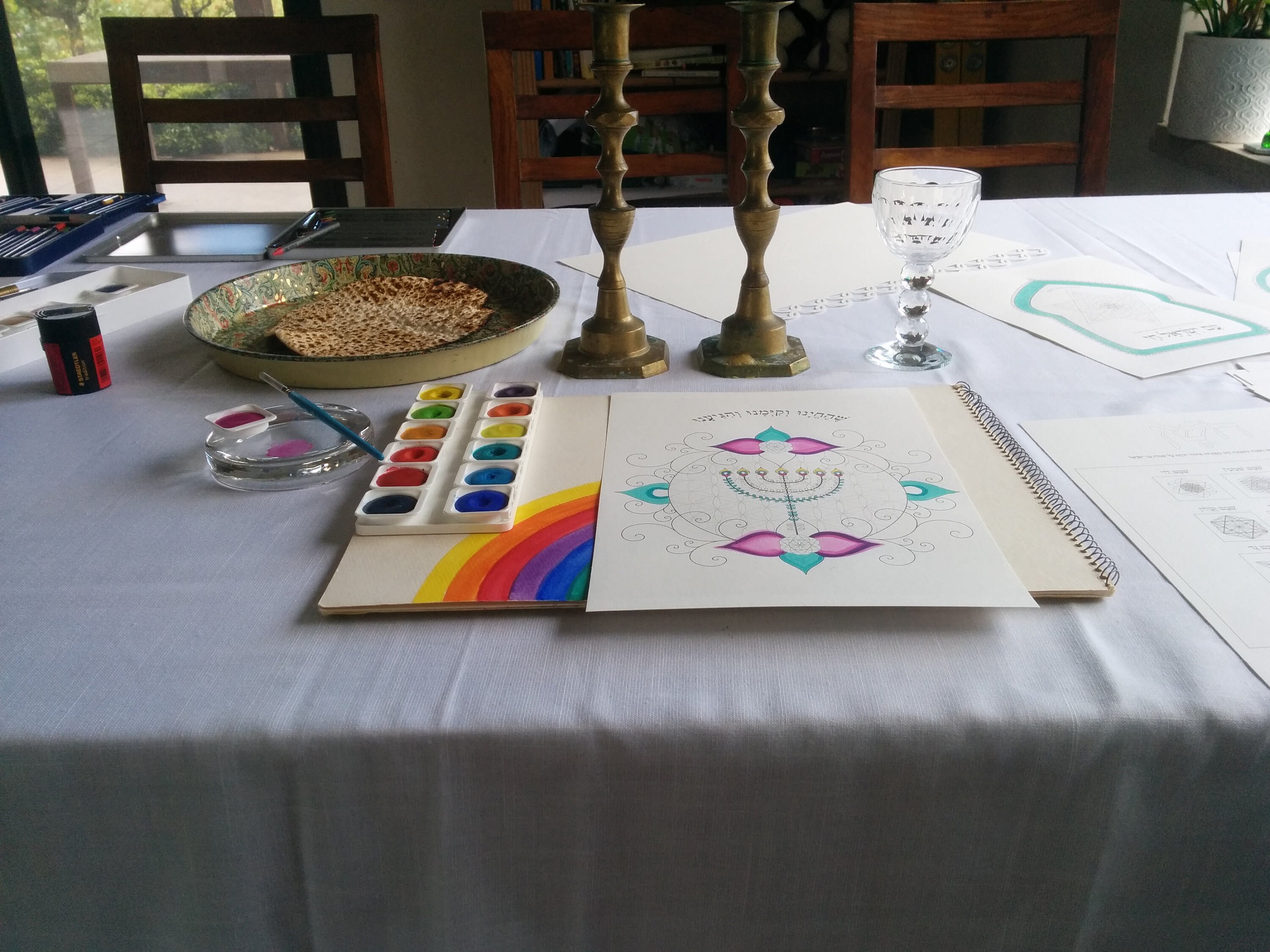 Passover Menorah Printable-the Shehecheyanu Blessing-jewish - Etsy Israel