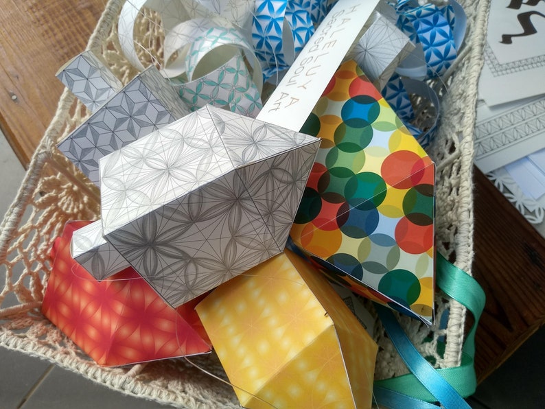 Dreidel Template-hanukkah-3d Paper Craft-printable-holiday Party ...