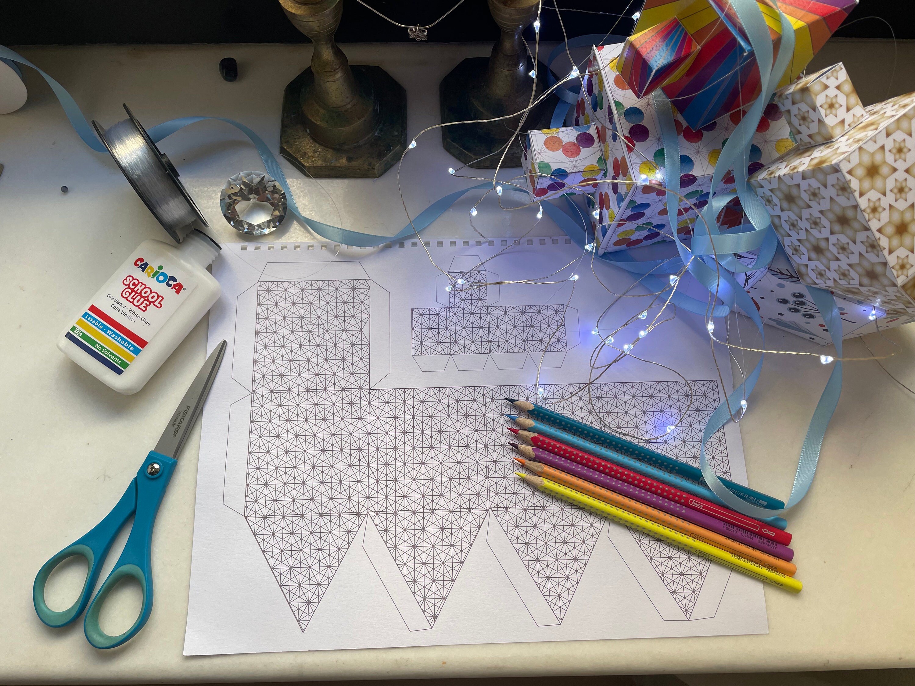 Hanukkah Dreidel-3d Paper Craft Template-geometric-model-holiday Party ...