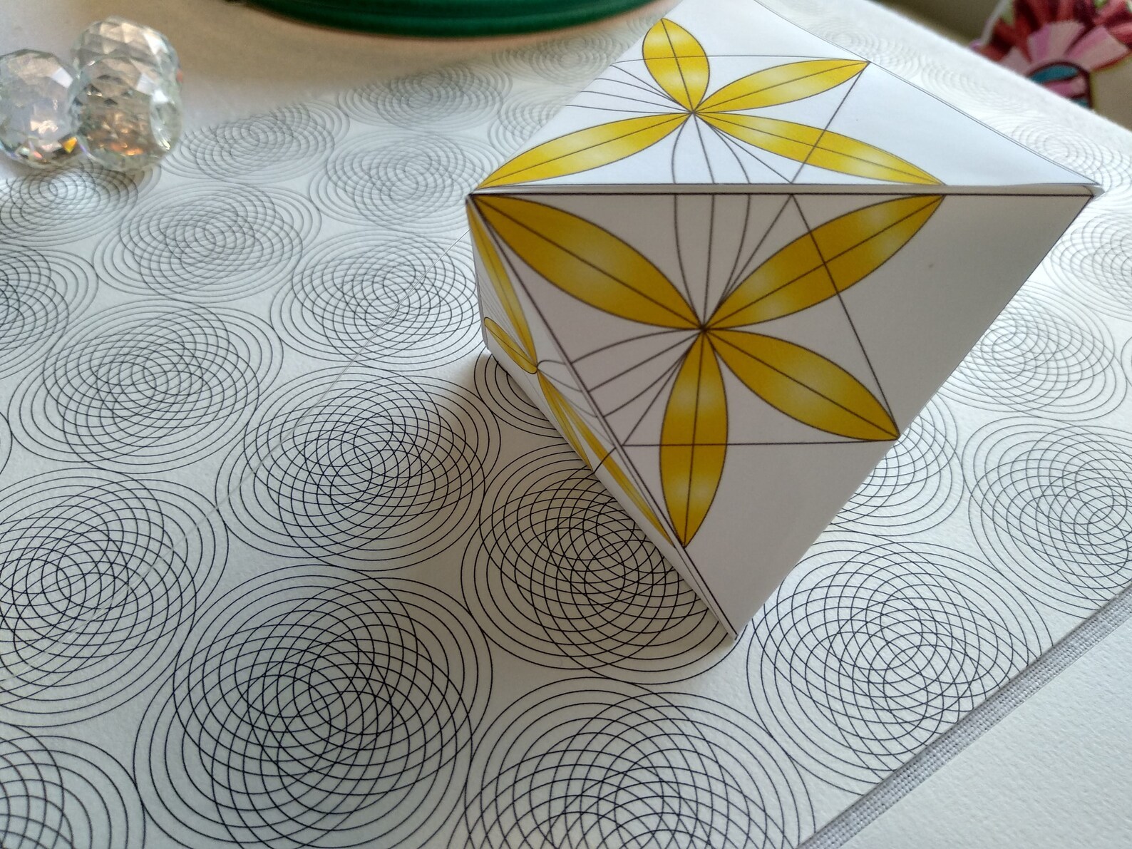 Octahedron 3D Papercraft Template Pdf-platonic Solids-blank Printable ...