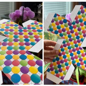 3D Cube Papercraft Model-hexahedron-printable PDF Template-platonic ...