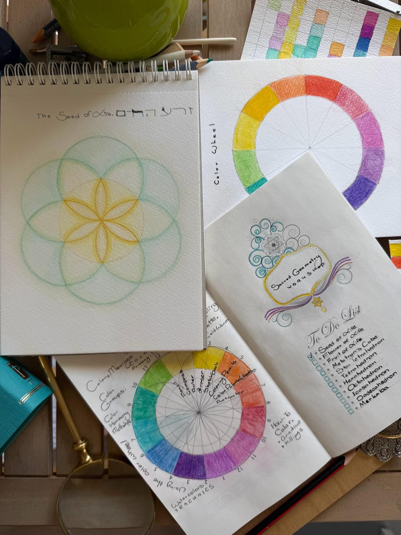 Haleluya’s Sacred Geometry Art Drawing Hub-1 Live Online Meetup-draw ...
