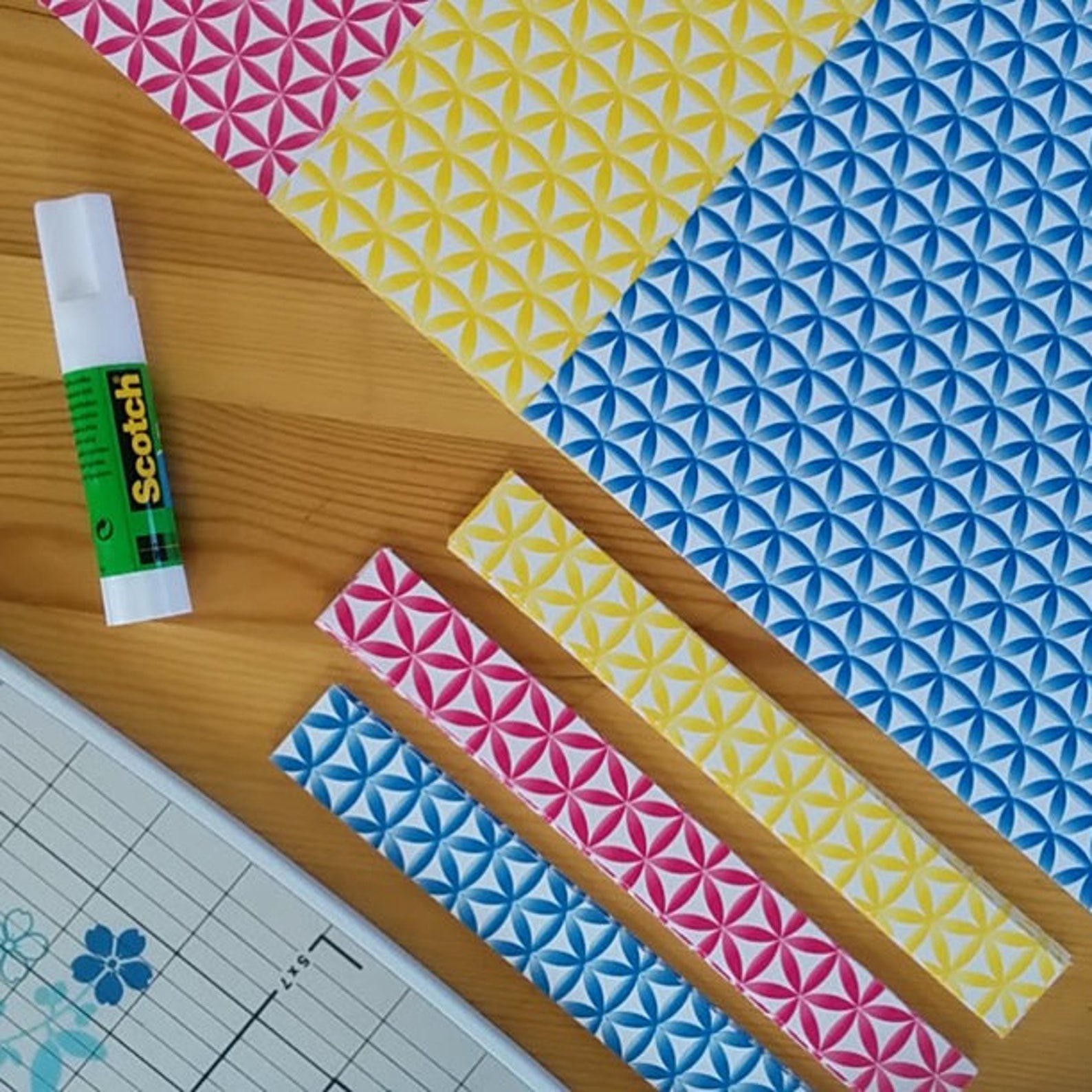 Sukkot Paper Chains Templates Set of 3-sukkah Decorations-flower of ...