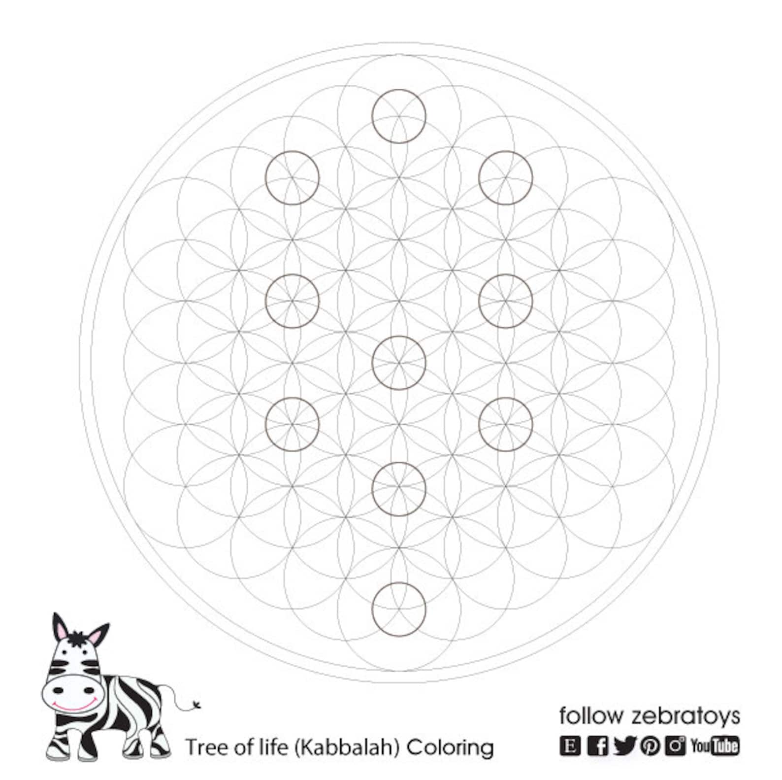 Sacred Geometry Symbols Coloring Book-spiritual Esoteric - Etsy