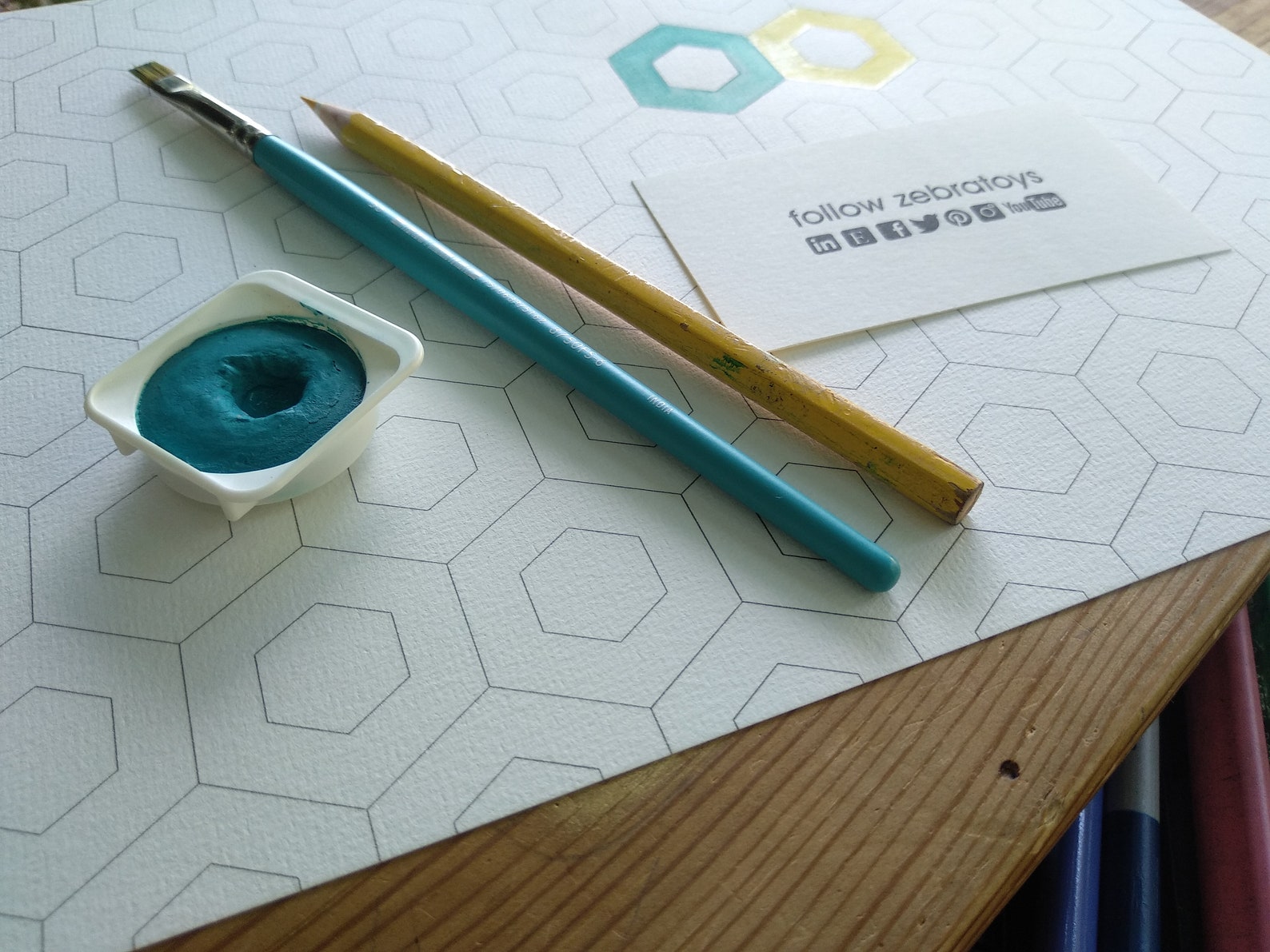 Large Hexagon Pattern Coloring Page Sheet-color Geometric Shapes ...