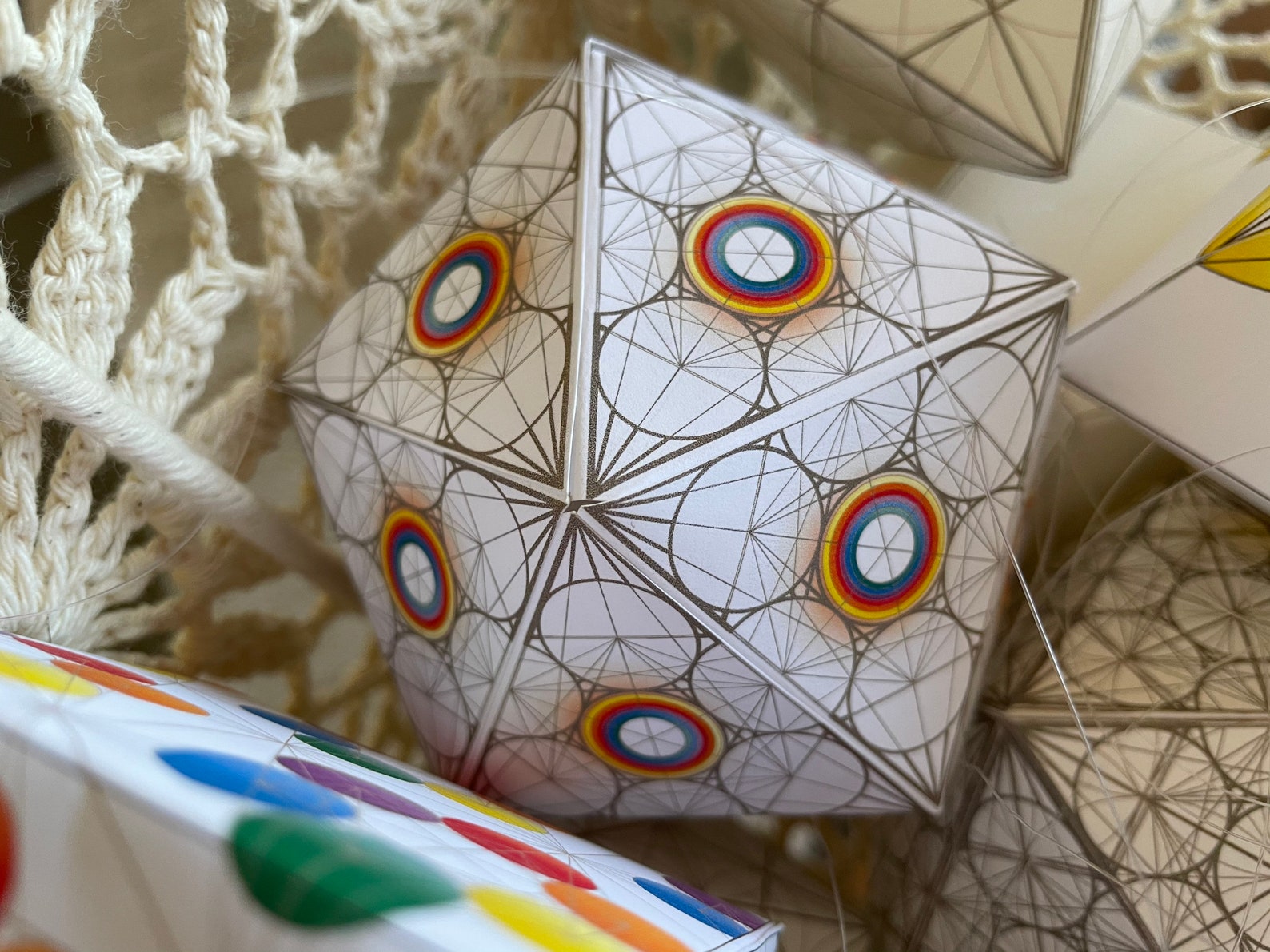 Icosahedron 3D Papercraft Template Pdf-platonic Solids-printable Model ...