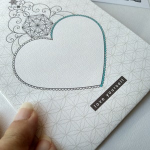 Self Love Coloring Page-love Yourself to Color-flower of Life Geometric ...