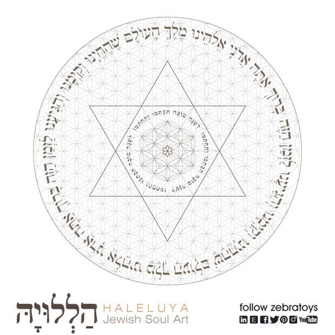 The Shehecheyanu Blessing-jewish Art-shana Tova Printable-star - Etsy