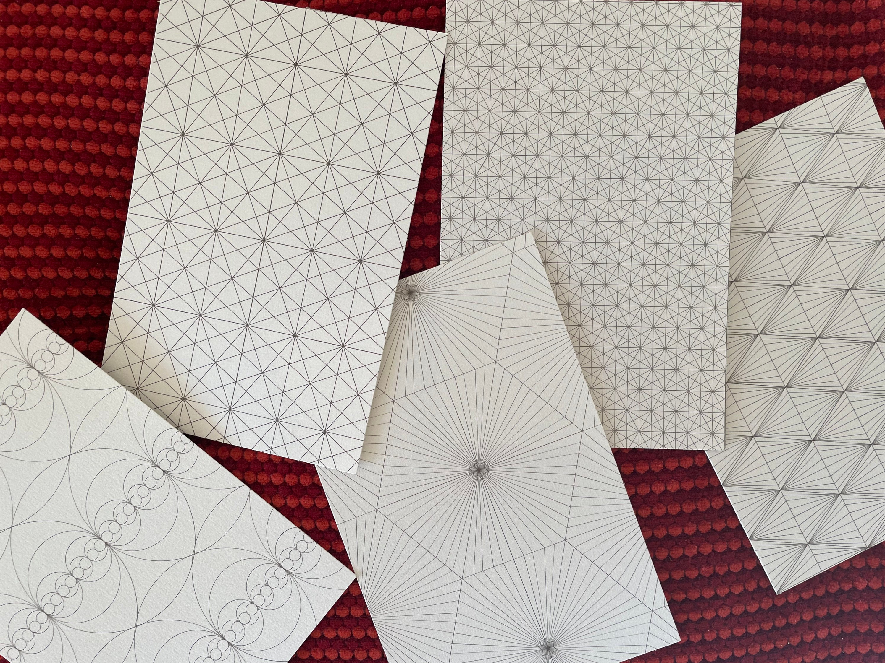 Sacred Geometry Art Postcards to Print and Color-wholeness-alignment ...