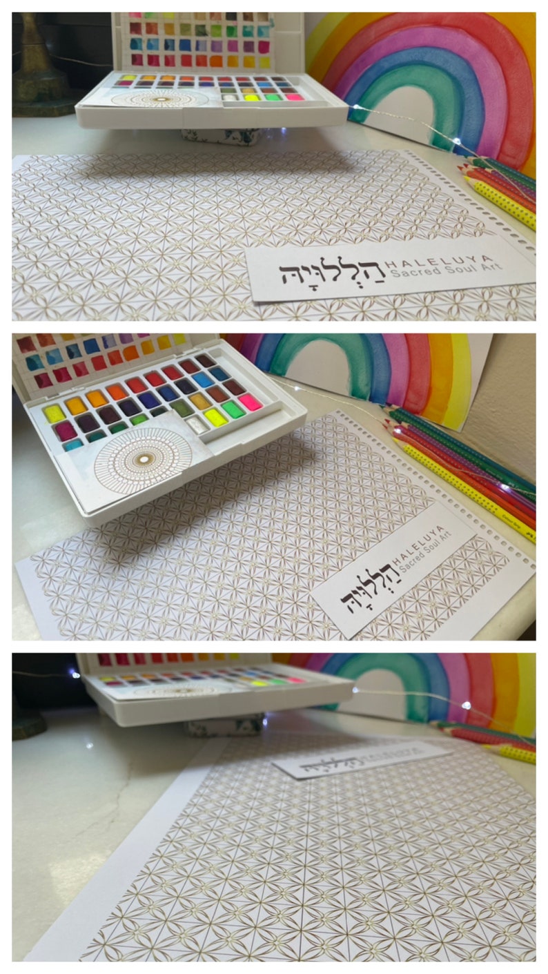 Gift Wrapping Ideas-gold Pattern A3 Paper Size-sacred Geometry Art ...