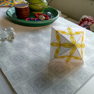 Octahedron 3D Papercraft Template Pdf-platonic Solids-blank Printable ...
