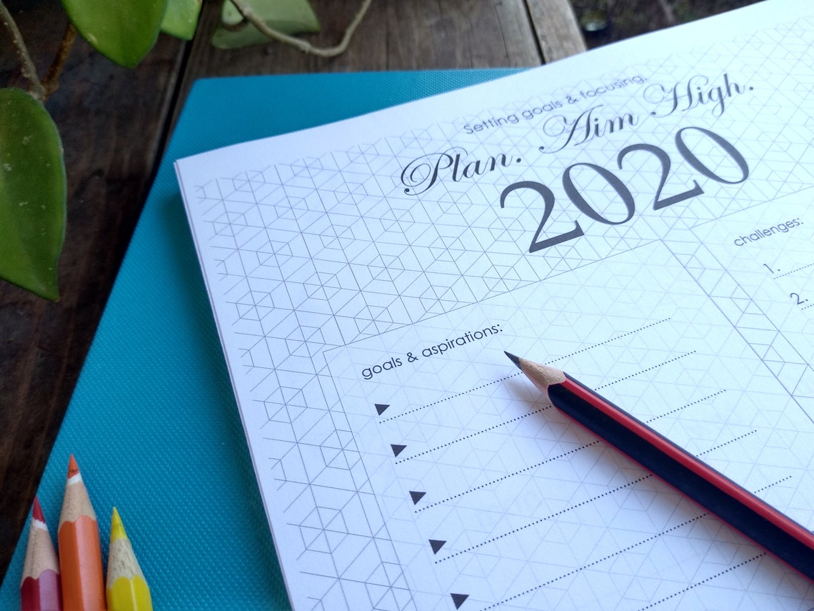 Plan. Aim High Journaling Page-printable Writing Journal Template ...