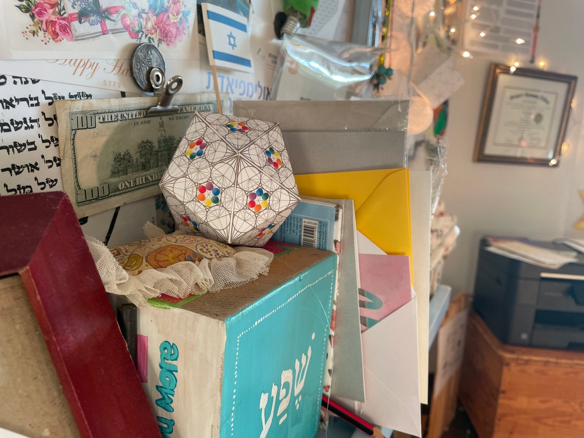 Icosahedron 3D Papercraft Template Pdf-platonic Solids-printable Model ...