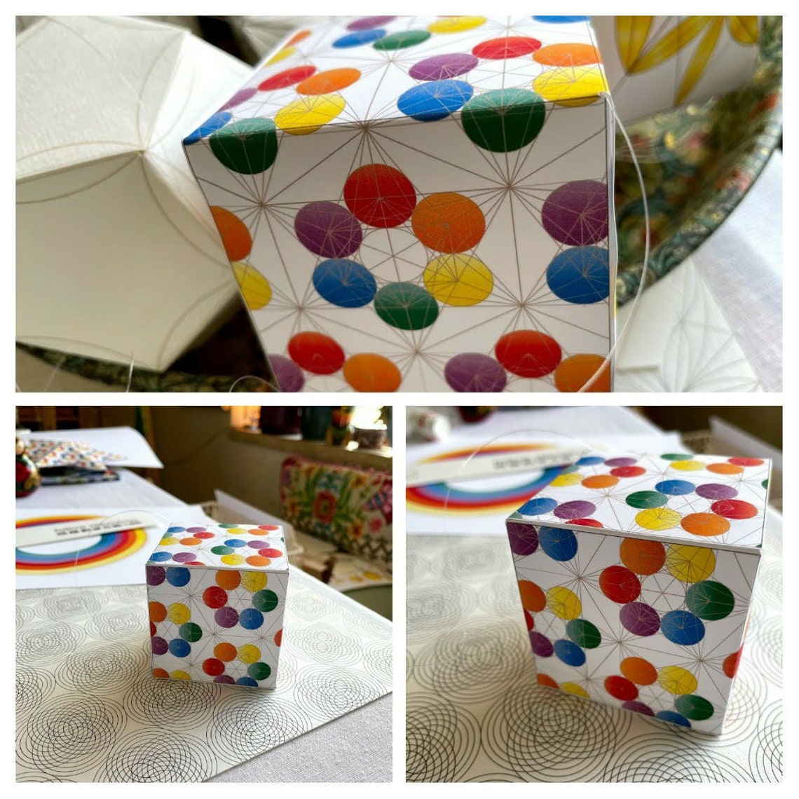 Cube 3D Papercraft Template Pdf-platonic Solids-printable 3D - Etsy