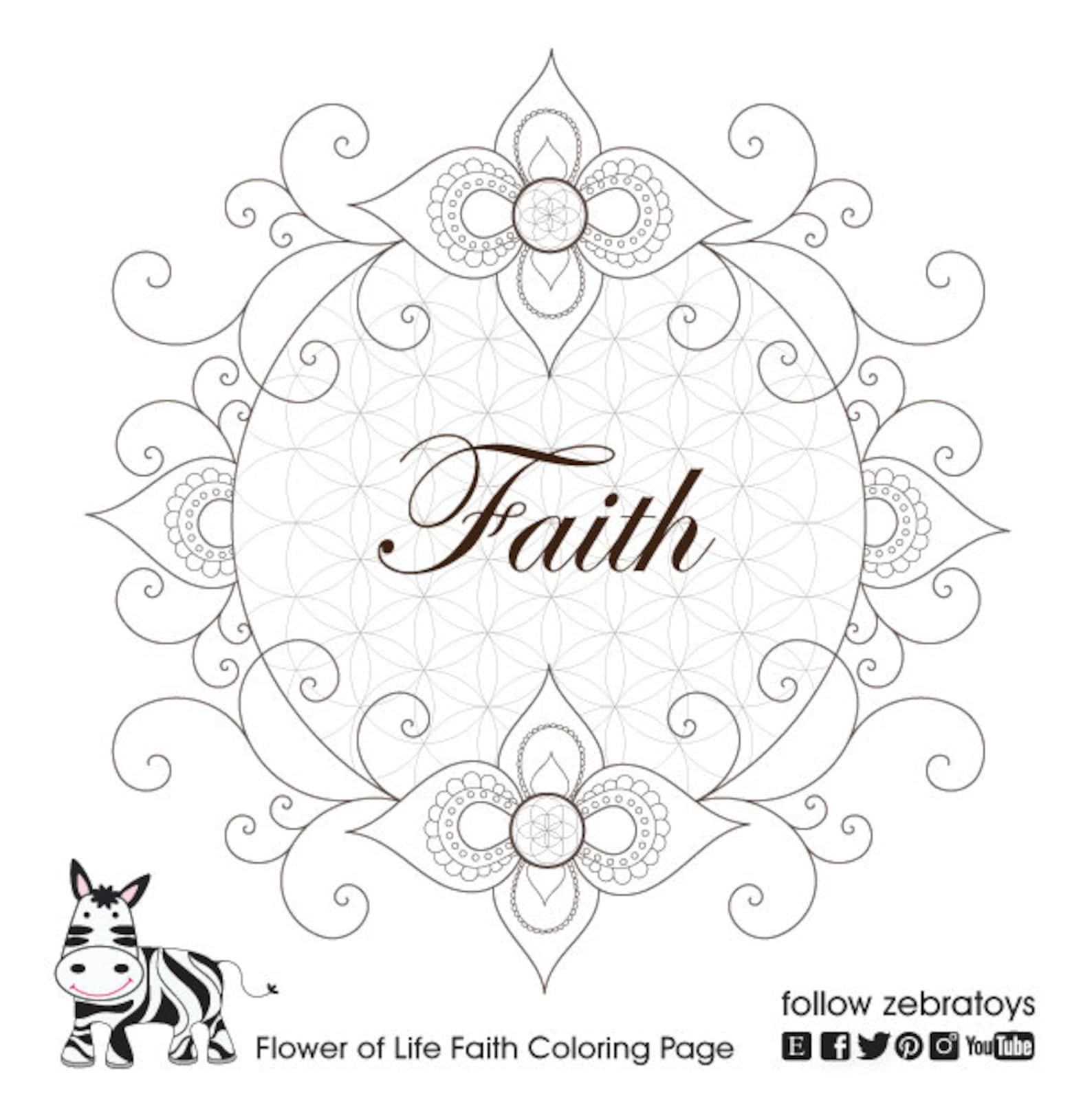 Flower of Life Coloring Book_sacred Geometry Mandalas-spiritual ...